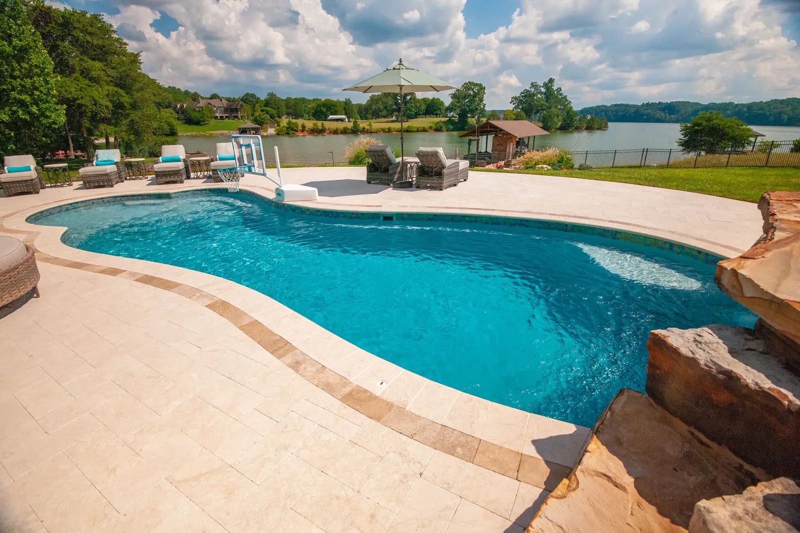 The Leisure Pools Eclipse™ Inground Pool - Blue Point Pools & Spas